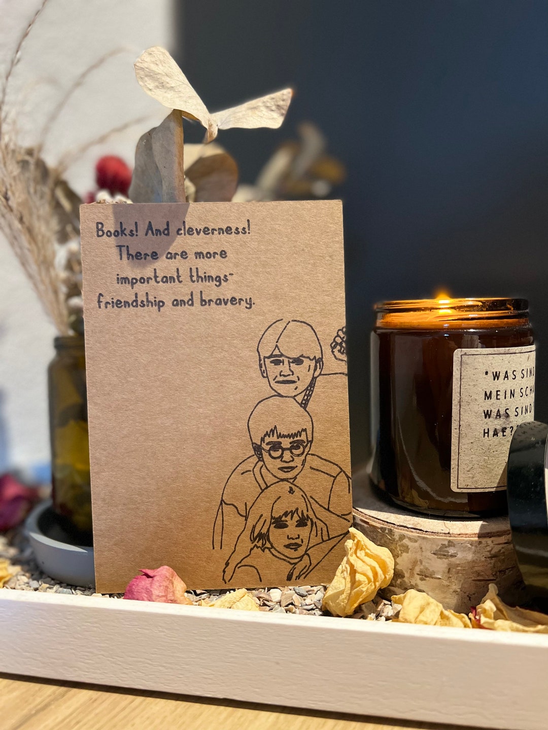 Kraft Paper Postcard harry Potter for Your Loved One without Envelope ...