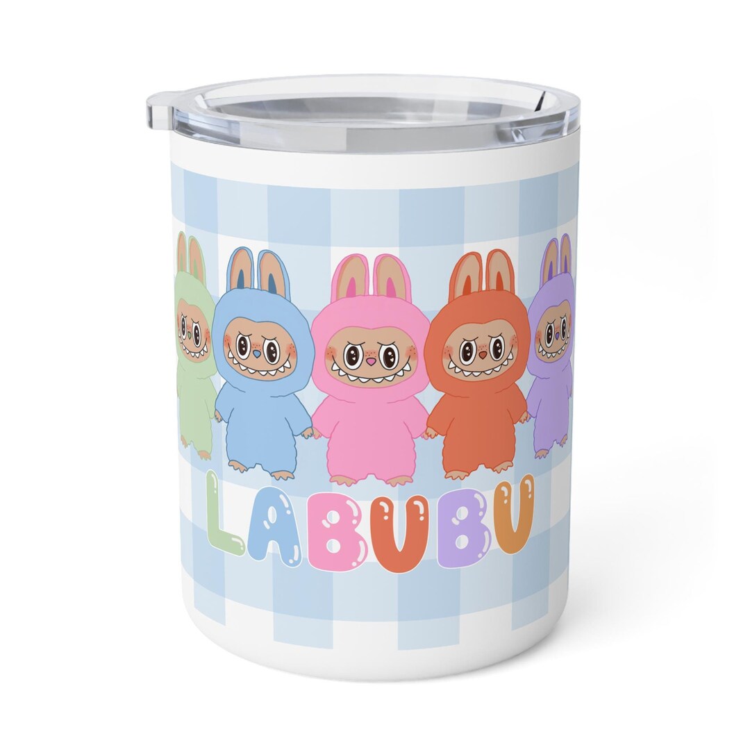 Cute Labubu Mug, Labubu Insulated Coffee Mug, Cute Labubu Macaron Mug ...