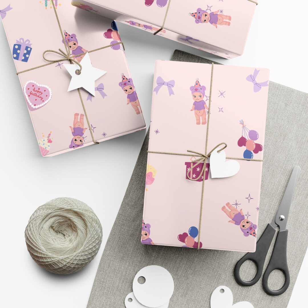 Sonny Angel Gift Wrap Paper, Cute Baby Birthday Gift Wrap, Sonny Angel ...
