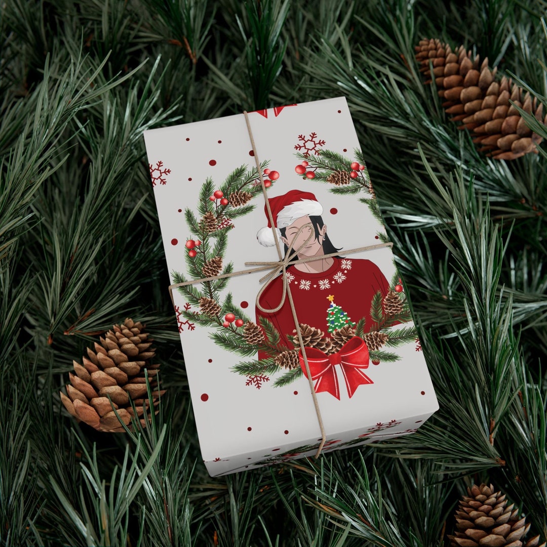 Anime Get0 Gift Wrap Paper, Anime Christmas Gift Wrap Paper, Custom JJK ...