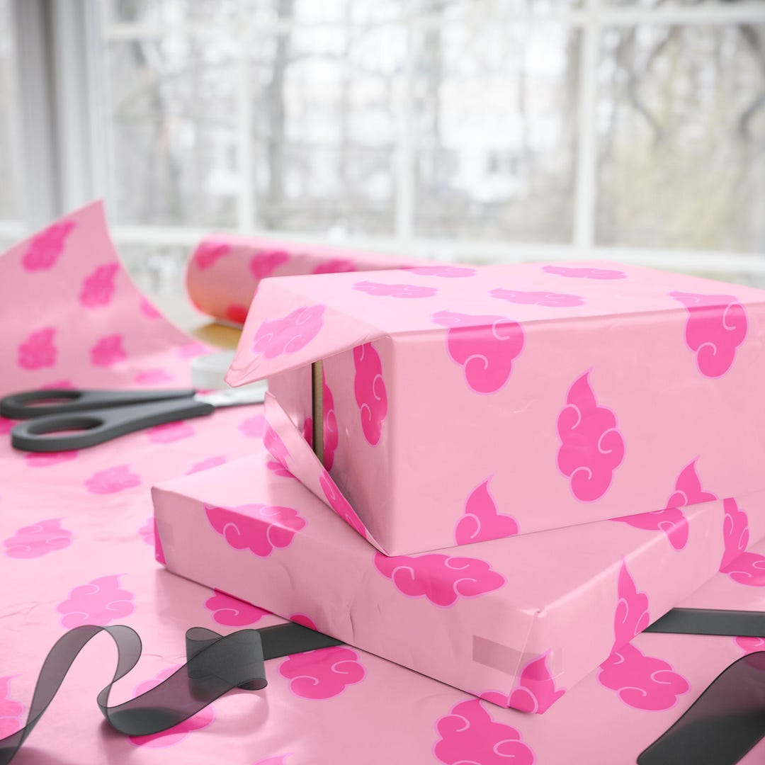 Anime Akatsuki Gift Wrap Paper, Custom Pink Anime Gift Wrap - Etsy UK