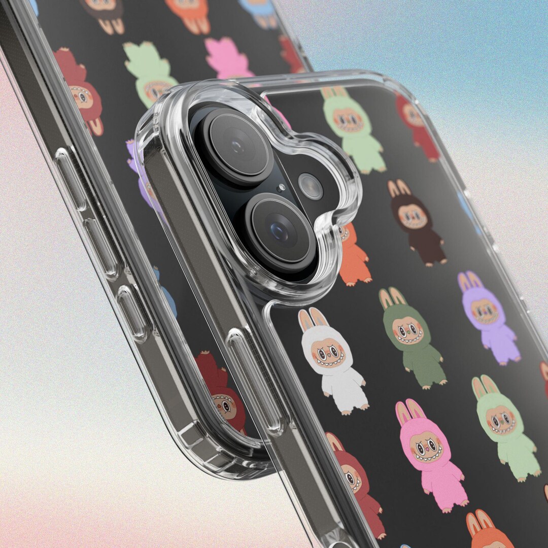 Labubu Clear Phone Case, Labubu Phone Case, Labubu Protective Phone ...