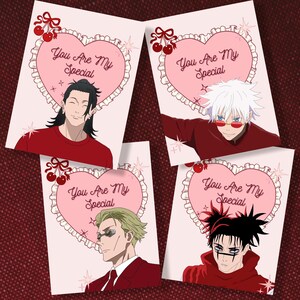 Gojo Satoru Valentines Card, Nanami, Geto, Choso, Greeting Card for ...