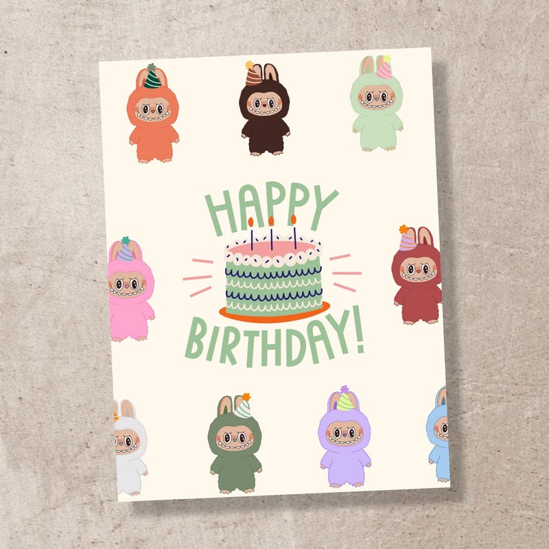 Labubu Cards - Etsy