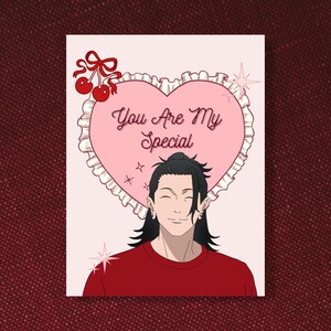 Gojo Satoru Valentines Card, Nanami, Geto, Choso, Greeting Card for ...