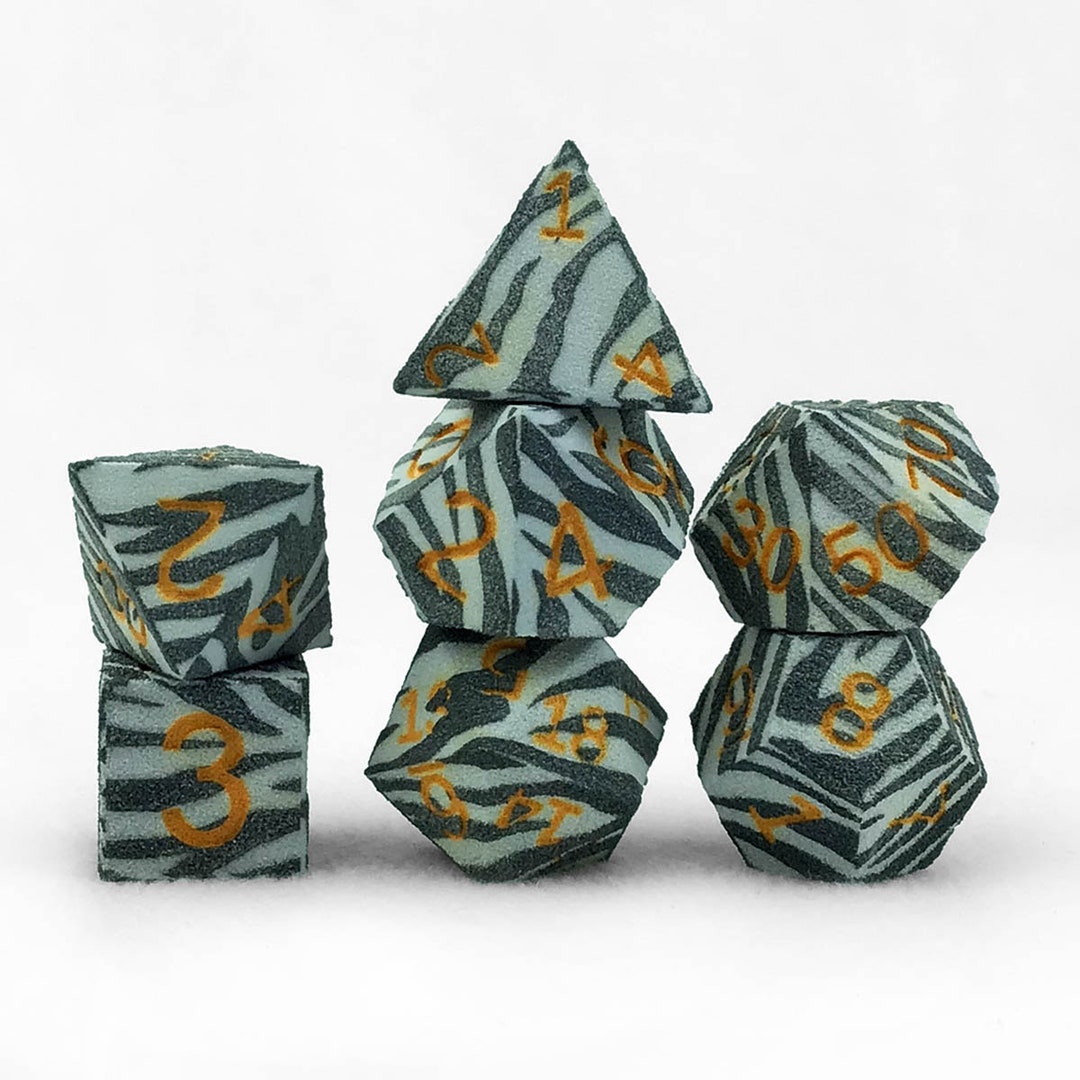 Custom 3D Printed | Polyhedral DND Dice Set | Dungeons & Dragons Full ...