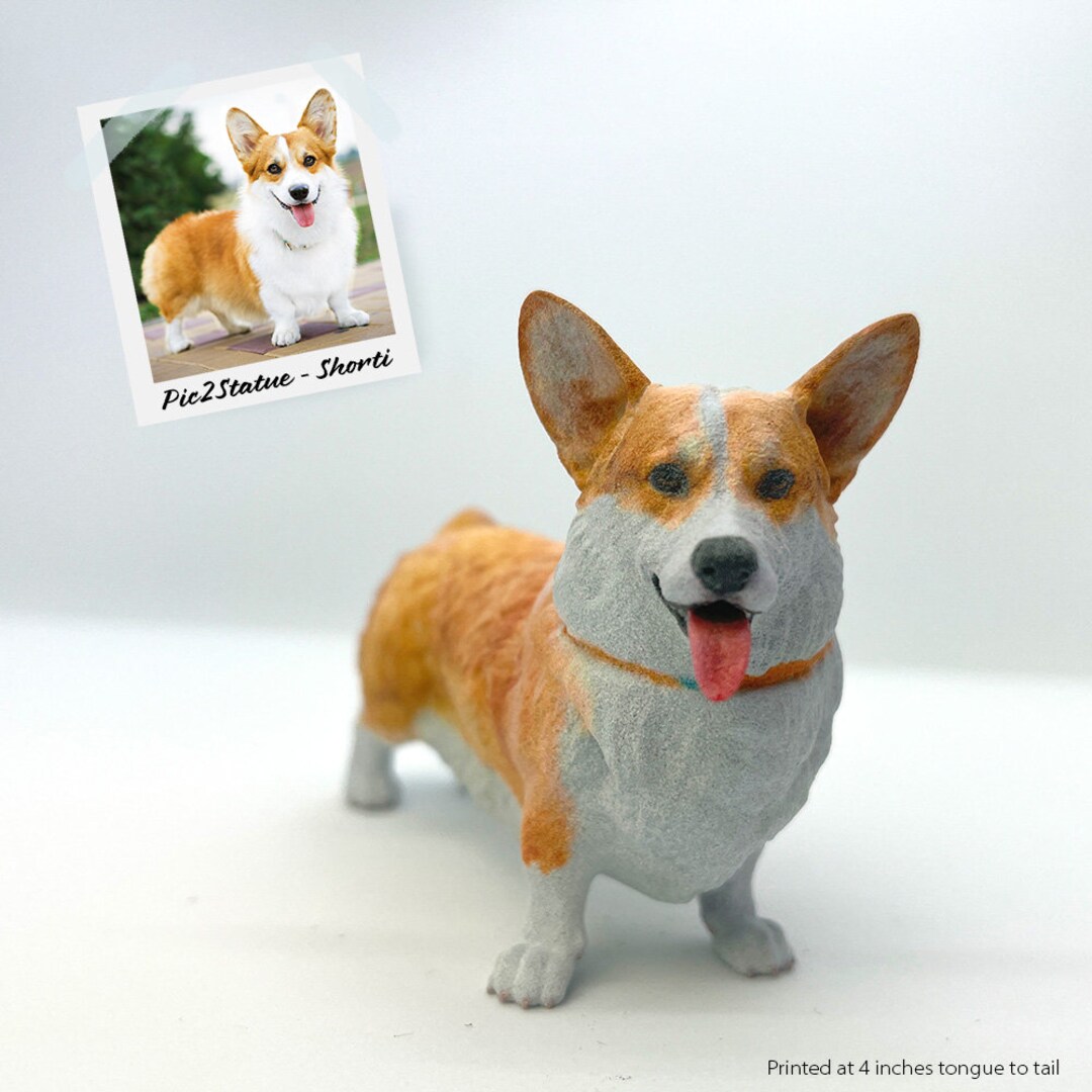 Personalized Realistic Miniature 3D Dog Figurine | Look-a-like Pet ...