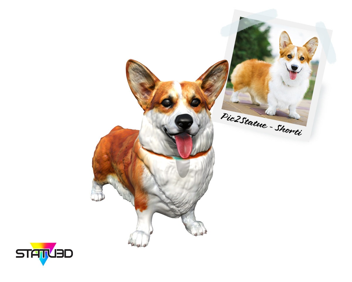 Personalized Realistic Miniature 3D Dog Figurine | Look-a-like Pet ...