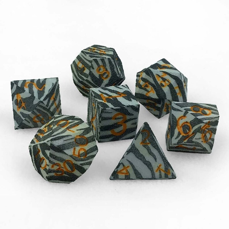 Custom 3D Printed | Polyhedral DND Dice Set | Dungeons & Dragons Full ...