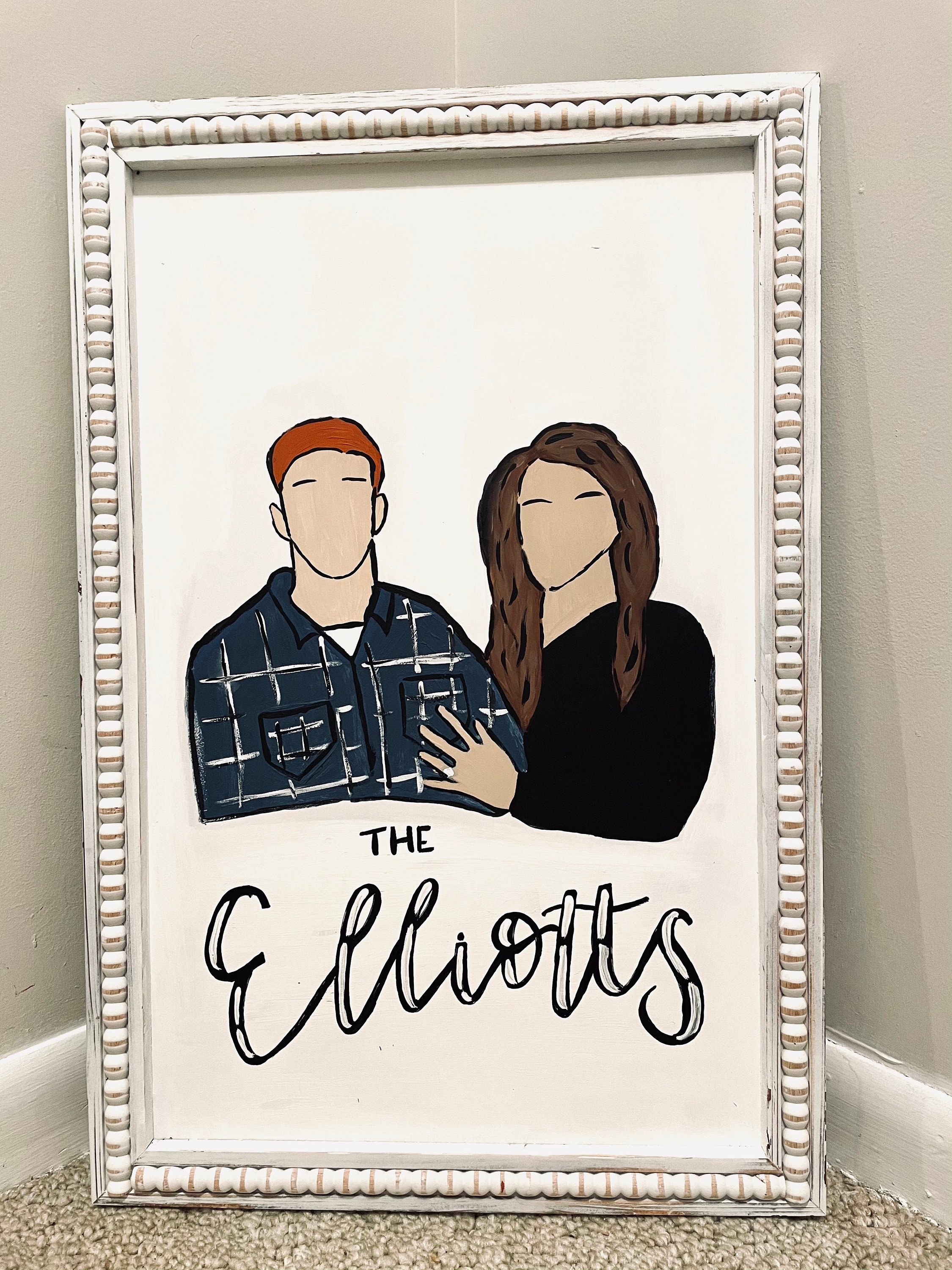 No Face Family Portraits - Etsy