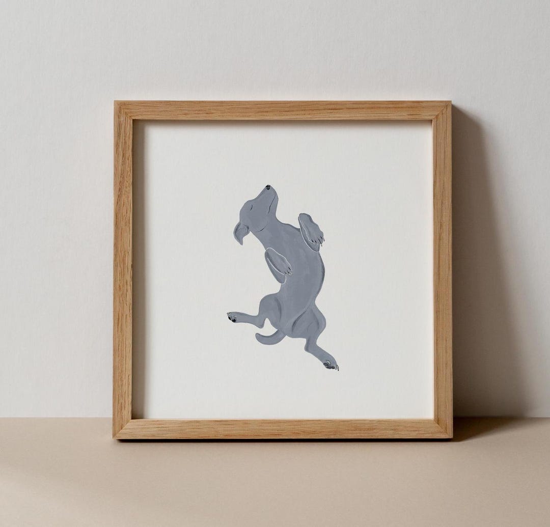 Jolly Jack Russell - Customisable Giclée Print (block Colour) - Etsy