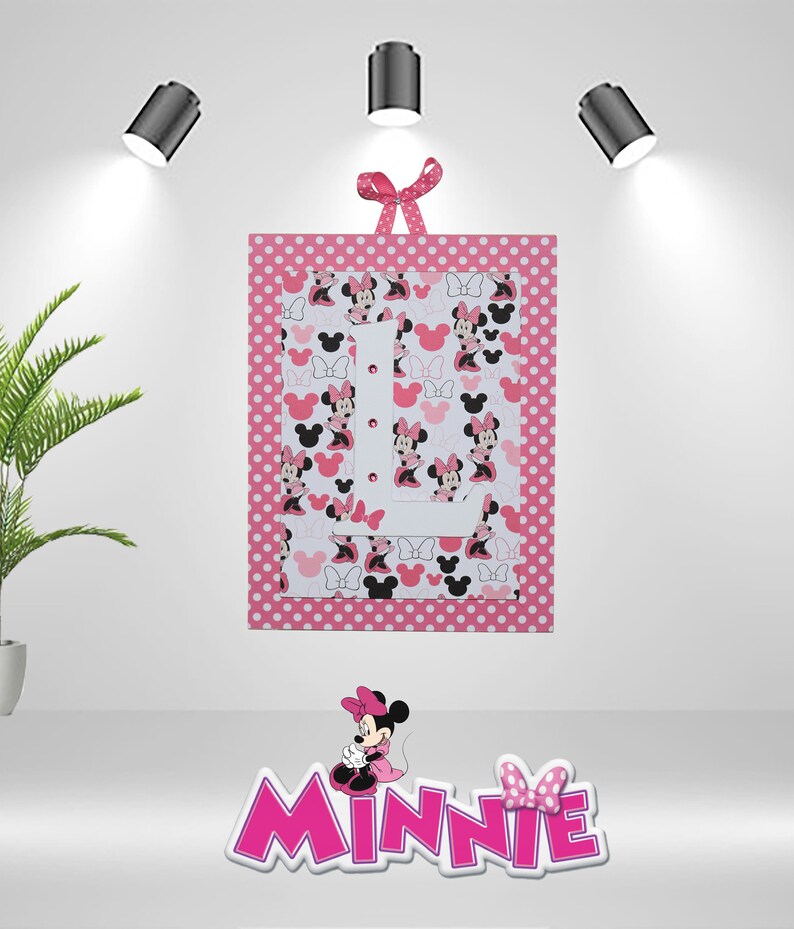 Pink Nursery Name Decor-minnie Mouse Name-minnie Mouse Letters-girls ...