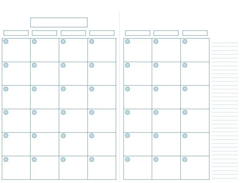 Printable Budget Calendar, Budget Sheet, Budget Template, Undated ...