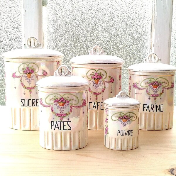 Pot de farine vintage - Etsy France