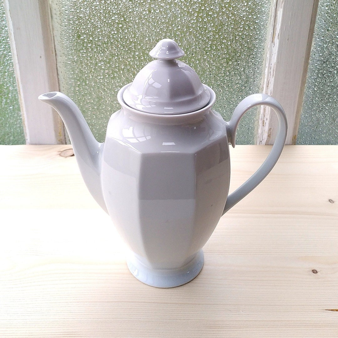 Jug, Coffee Pot or High Teapot in German White Porcelain From the ...