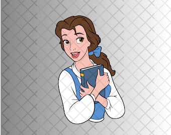 Belle Book Svg | Etsy