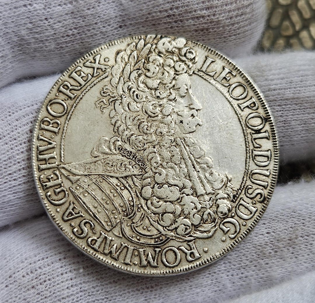 1695 Coin 1 Thaler Leopold Coin of the Austrian Empire Collectible Coin ...