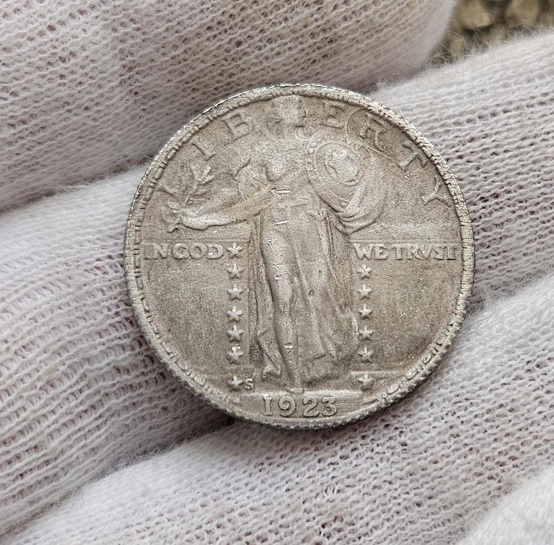 1923 S Standing Liberty Quarter Us Coin Very Rare San Francisco 1/4 ...