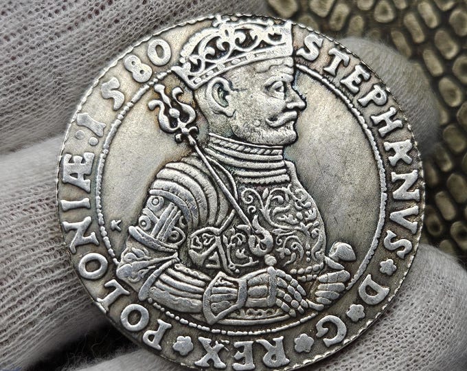 Polska Moneta Talar Stefan Batory 1580 Litva Collectibles Gifted Coin ...
