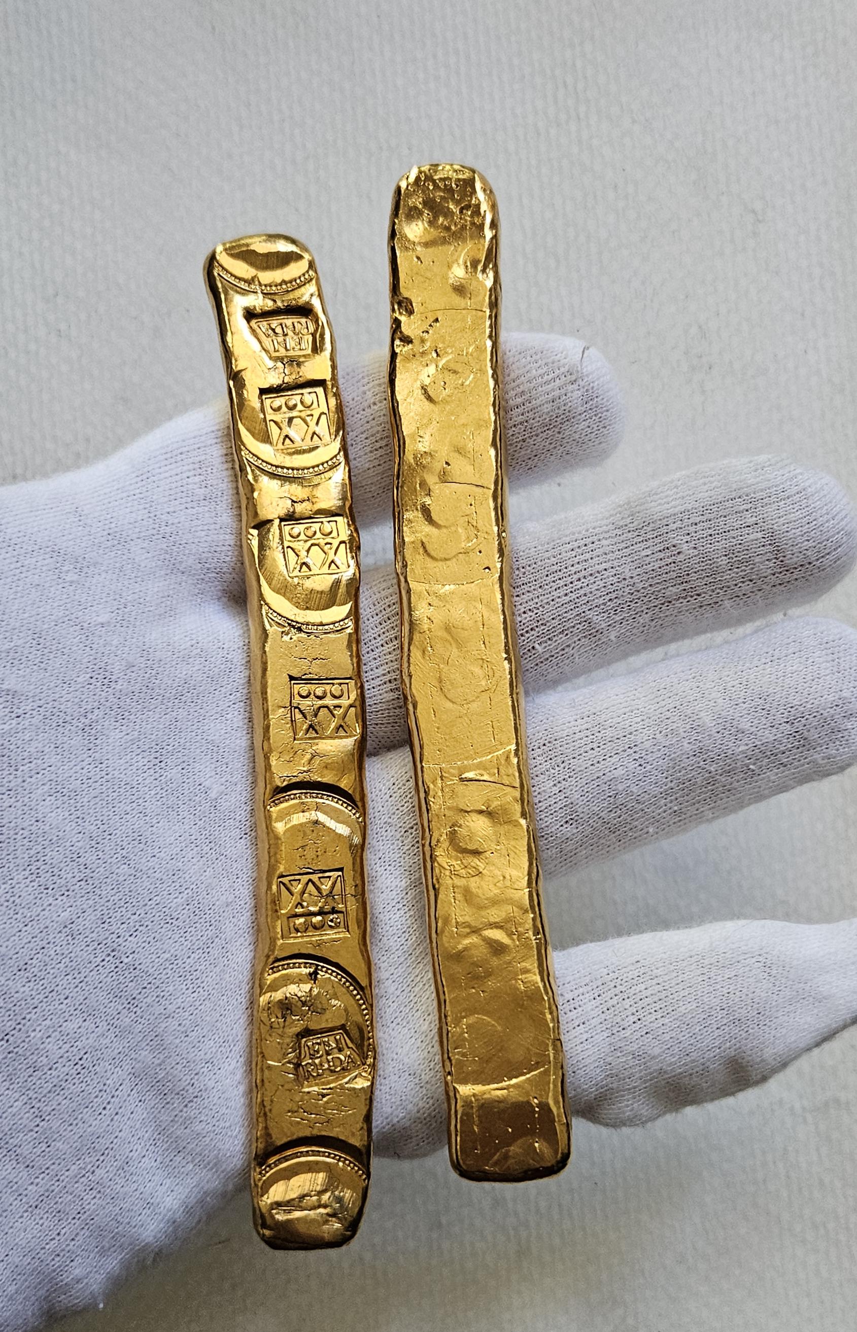 Spanish Ingot 1622 Our Lady of Atocha Pirate Shipwreck Cast Gold Plated ...