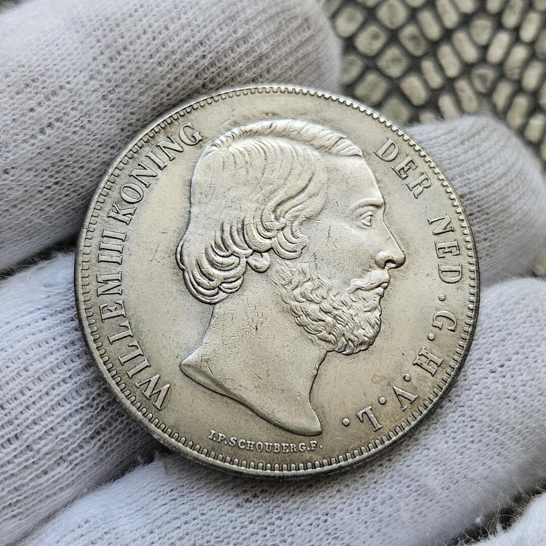 Netherlands 3 Florins 1867 Gulden William III Collector Coin Nederland ...