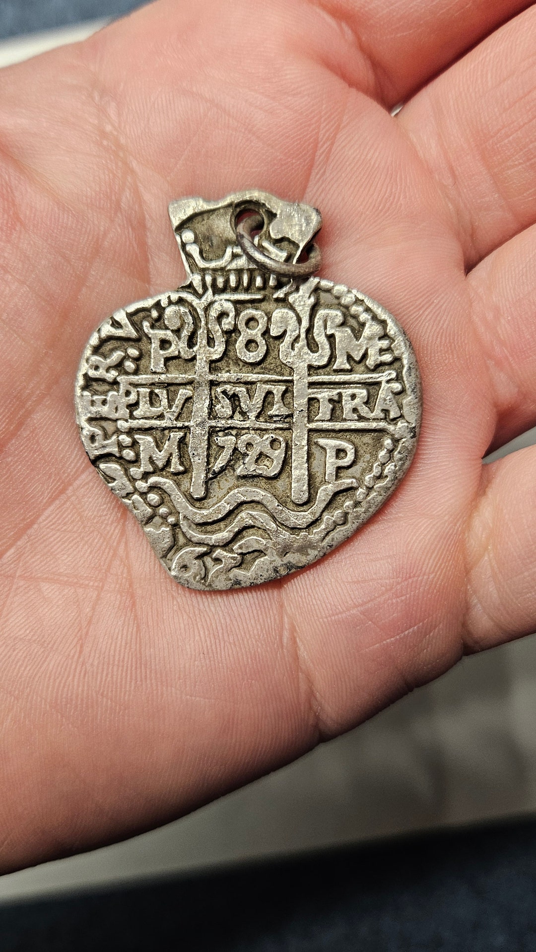 8 Reales Heart Shaped Coin Collectible Coins-gifted Coin-coins for Gift ...