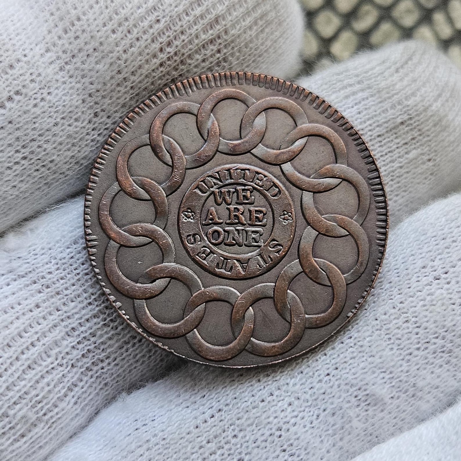 Us Coin Fugio Cent 1787 Copper (the Continental ) / Rerstrike ...