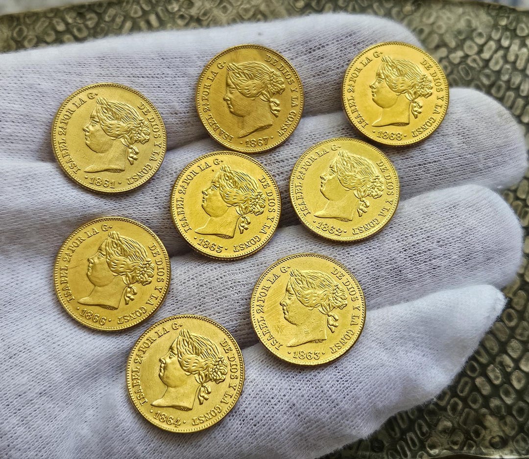 PHILIPPINES Isabel II Manila 4 Pesos Dates to Choose From 1861 - 1868 ...