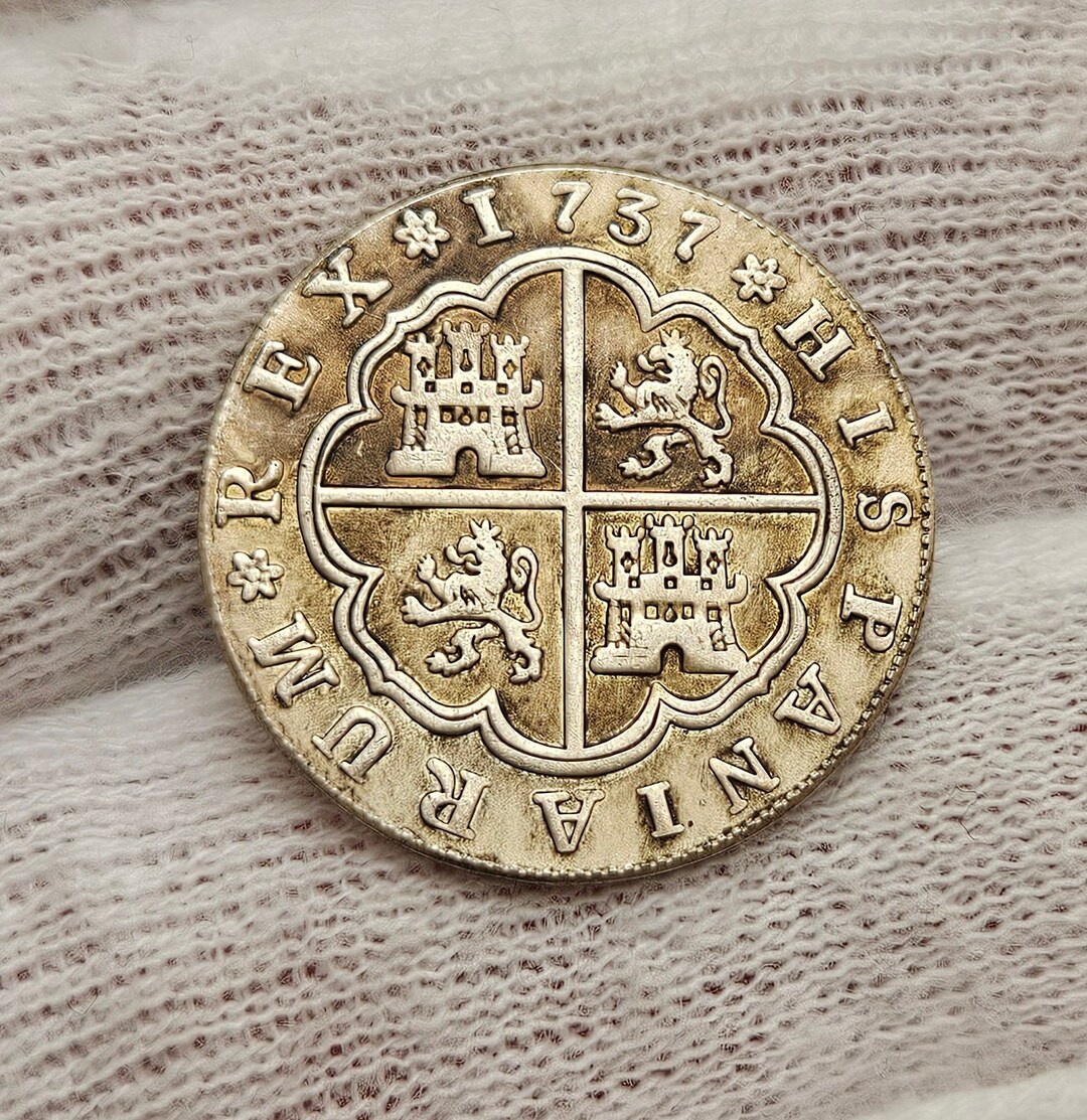 Spanish Coin 1 Real 1737 Felipe V Coins for Collectors Spanish Coins ...