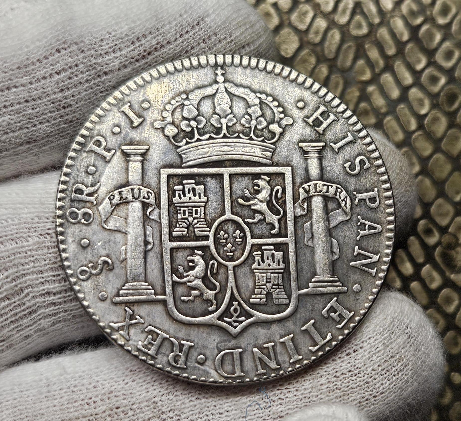 Spanish Coin 8 Reales 1808 Ferdin VII Old Coins Coin Collection Rare ...