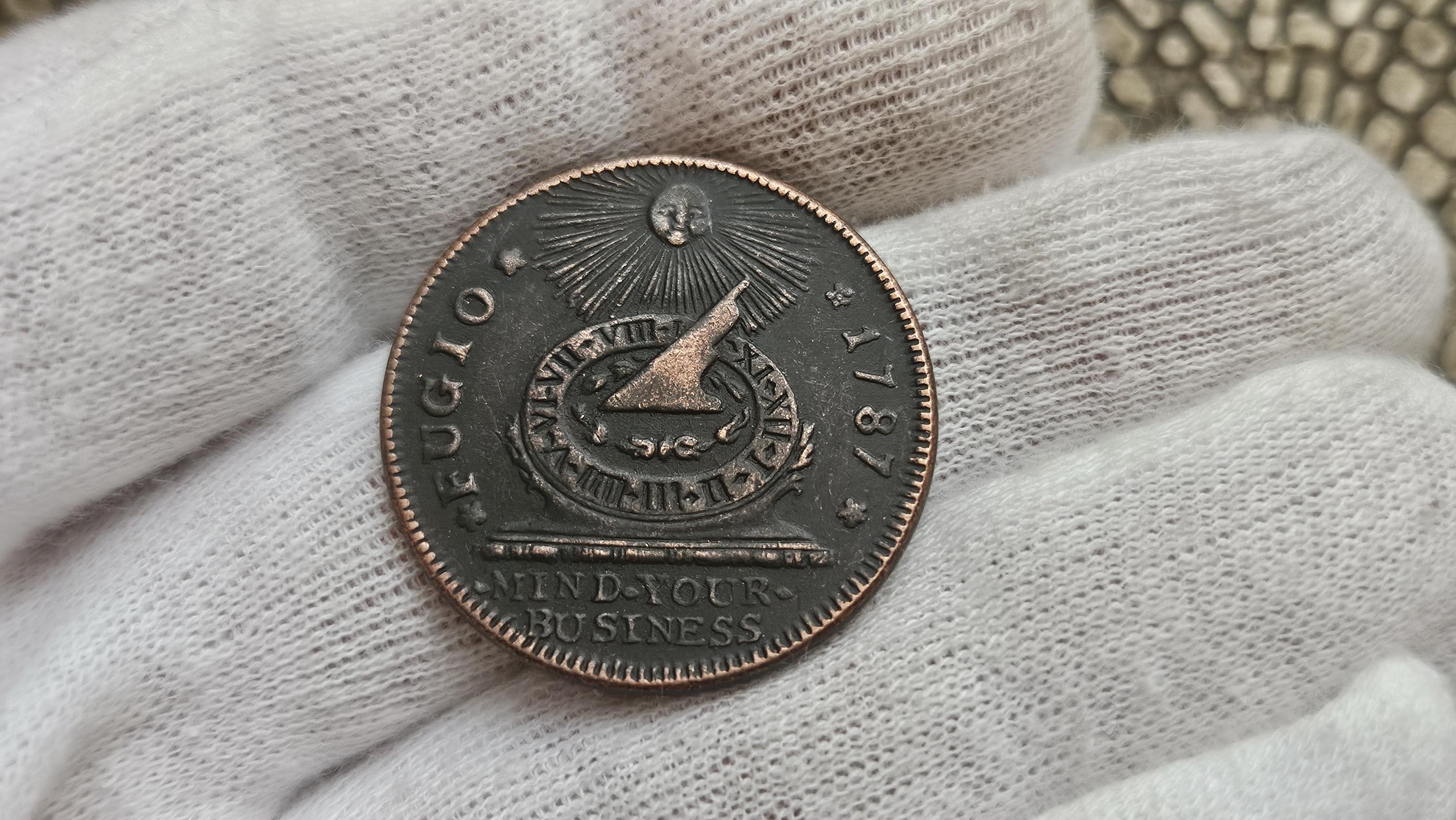Us Coin Fugio Cent 1787 Copper (the Continental ) Restrike ...