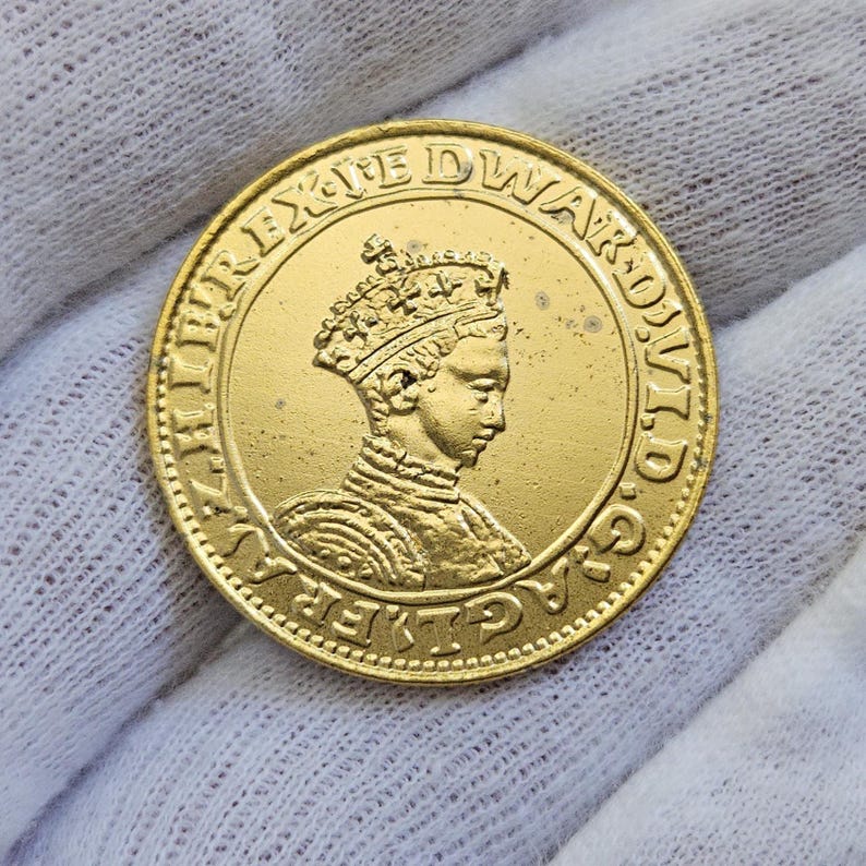 British Collectible Coins Edward VI Gold Half Sovereign High Quality ...