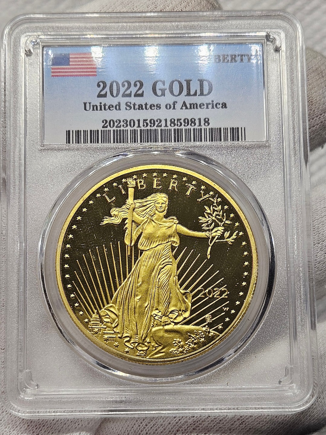 Usa Coin Ultra Cameo 1 Oz Fine Gold Eagle 50 Dollars 2022 Liberty High ...