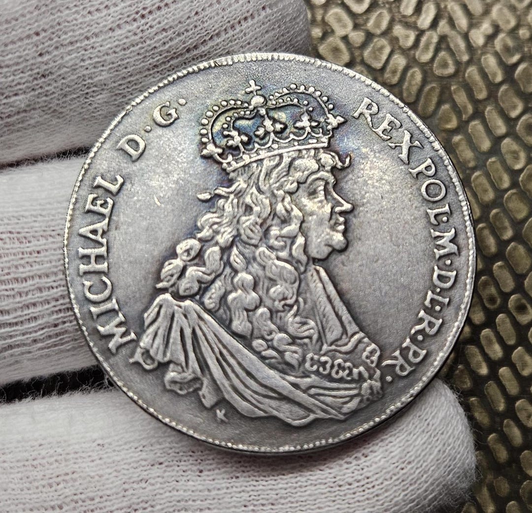 Polish Coin Półtalar 1671 Elbląg Michał Korybut Coin Collection ...