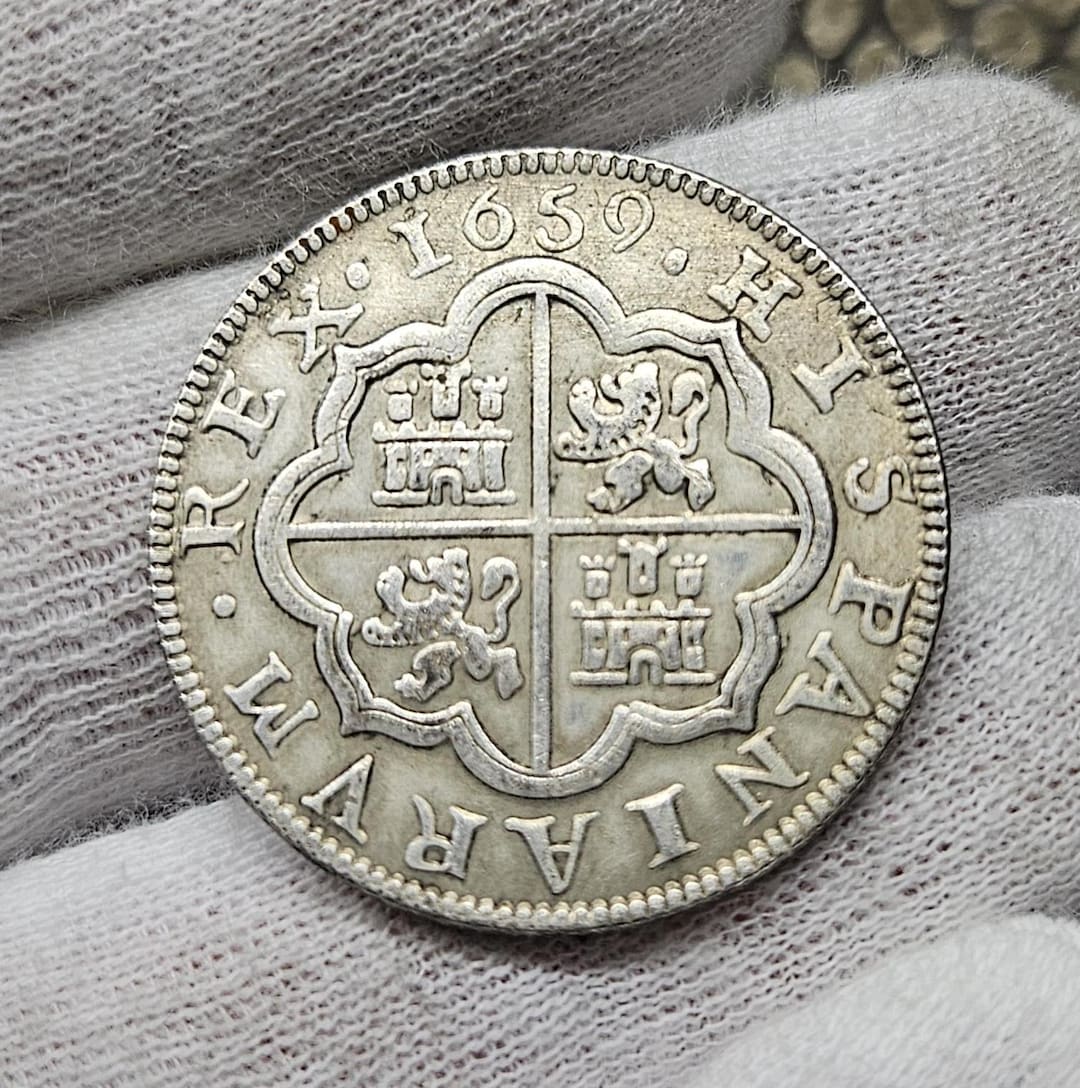 Coin 4 Reales 1659 Philipus IIII Silver Coin Spanish Cob Coins Spanish ...