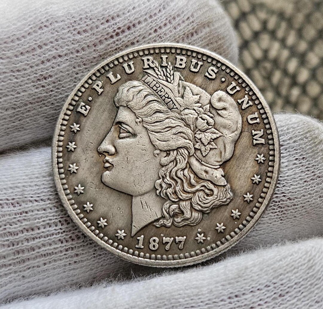 RARE 1877 US 50¢ Morgan Half Dollar, Judd-1504, Pollock-1658 Gifted ...