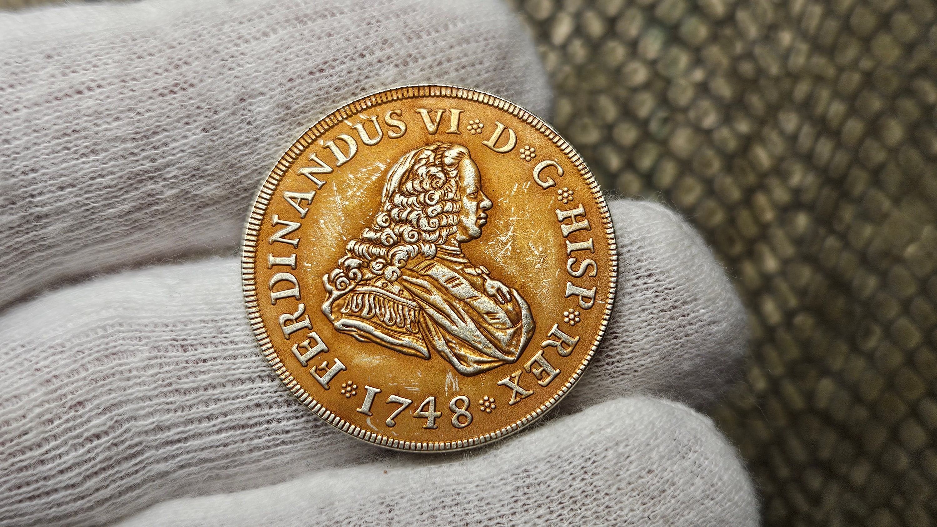 Coin 2 Escudos Mexico 1748 Ferdind VI. Colonial. Spain - Etsy