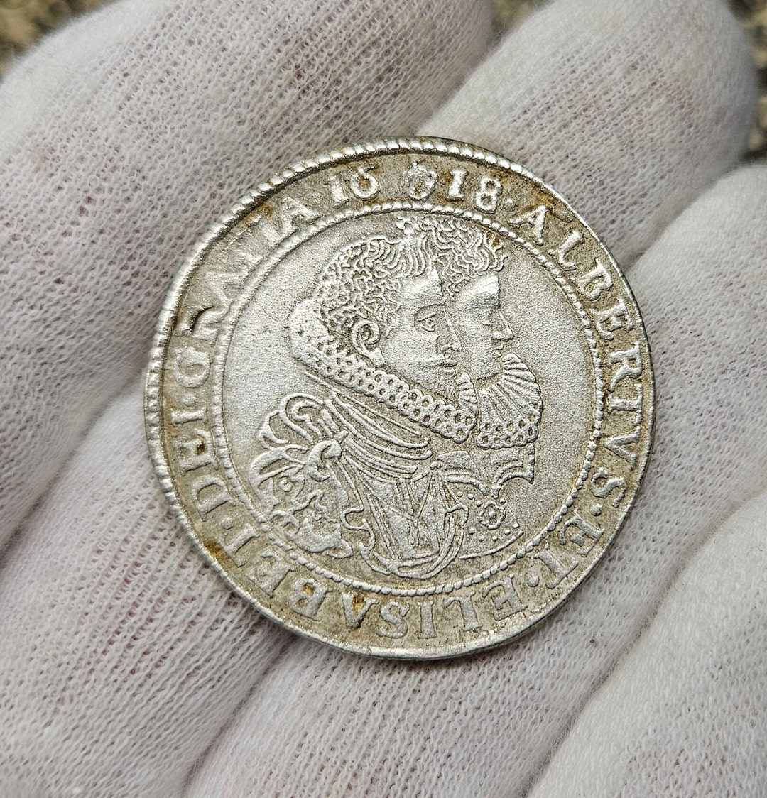 Spanish Coin Netherland Ducaton Albert Et Élisabeth 1618 Rare Silver ...