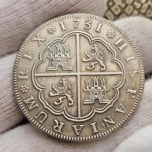Spanish Coin 8 Reales 1731 Felipe V Rare Old Spanish Coin Collection ...
