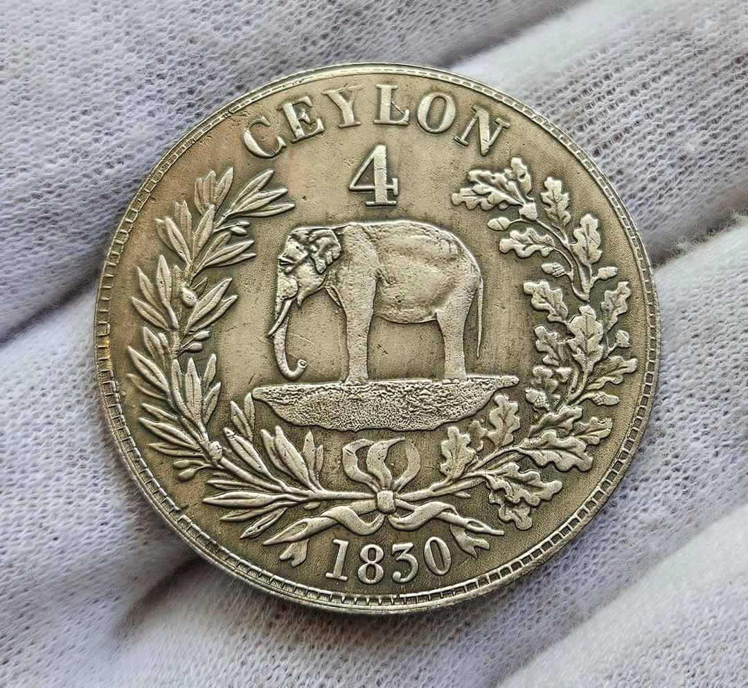 Rare British Coin 4 Rixdollars CEYLON 1830 Coin Collection Collectibles ...