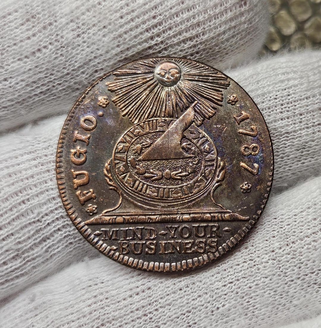 Usa Coin Fugio Cent 1787 Copper the Continental Commemorative ...