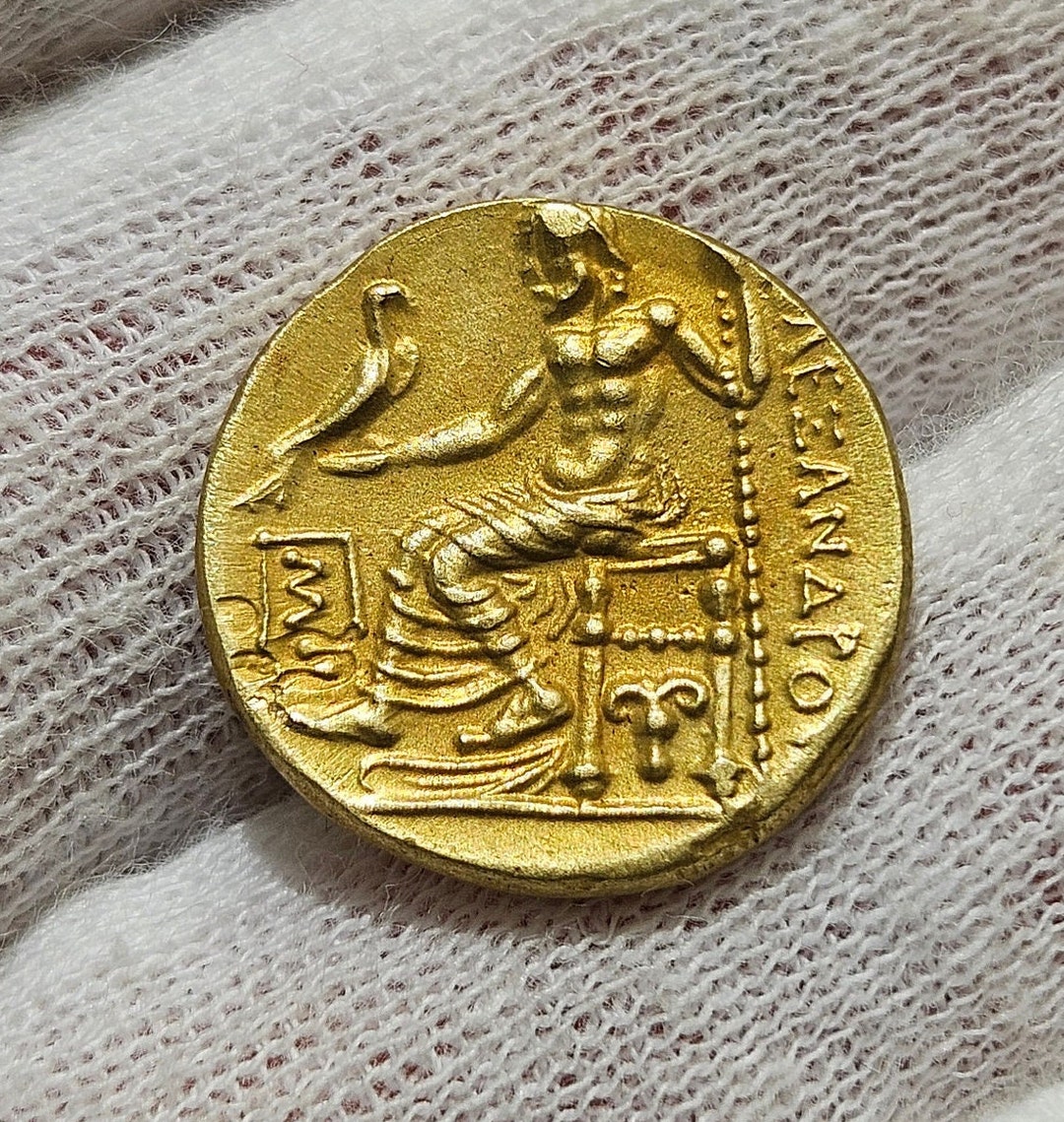 Greek Coin Alexander the Great Hercules Zeus Ancient Greek Coin ...