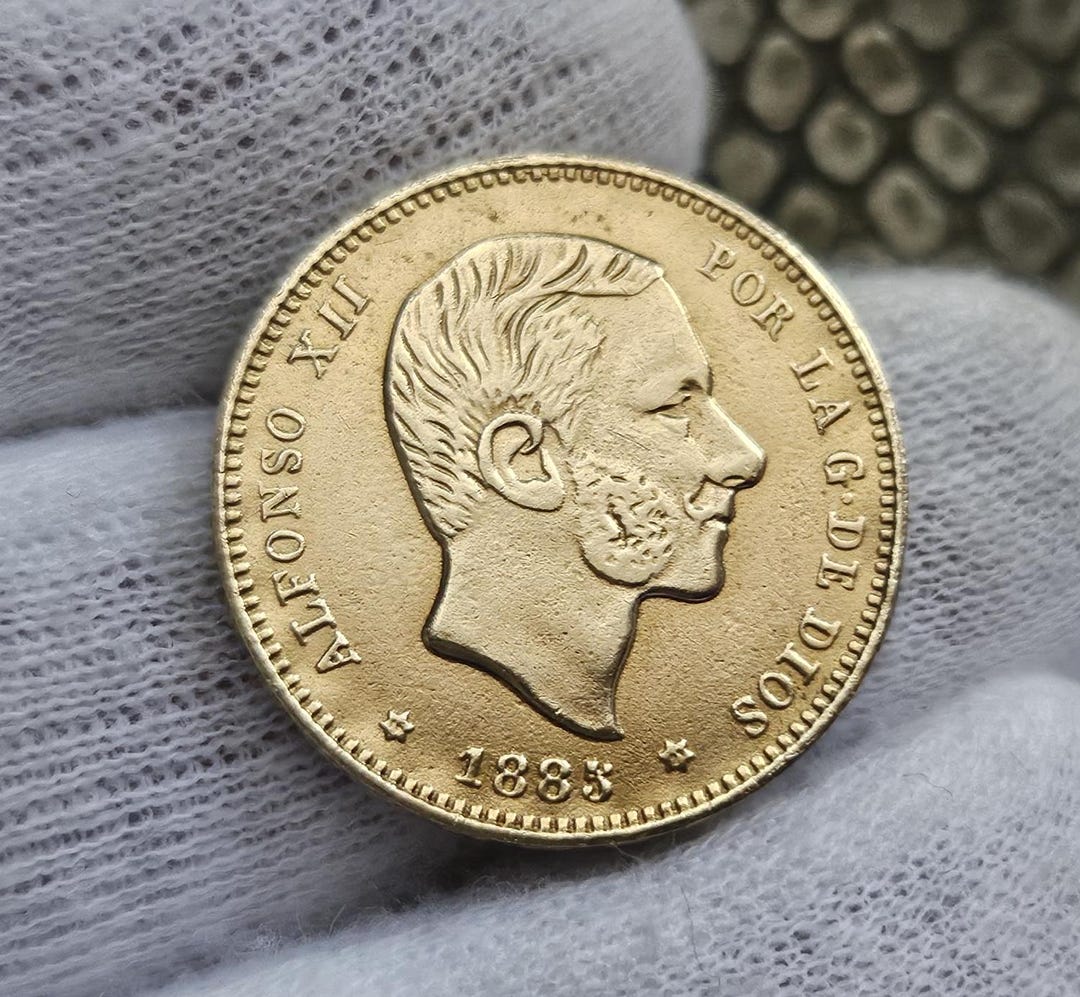Spanish Coins 25 Pesetas Alfonso XII 1883 Coins Spain Spanish Coins ...
