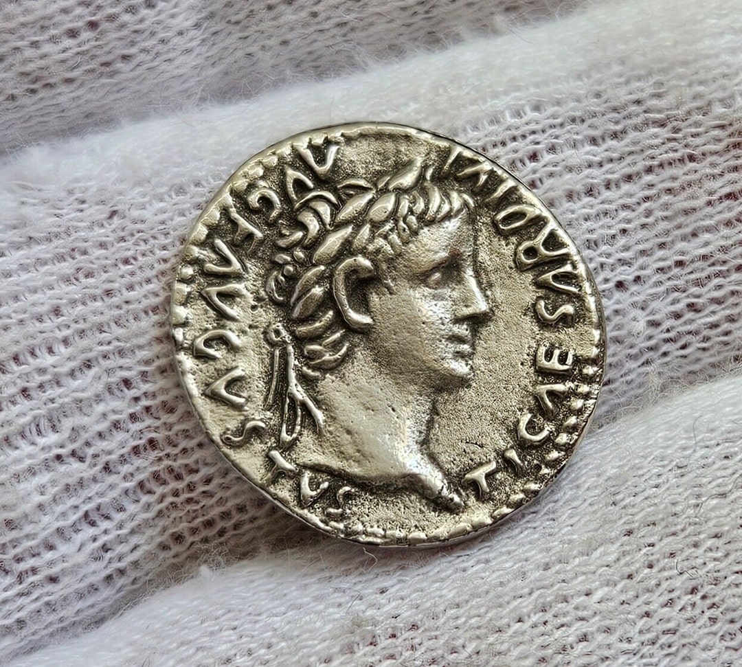 Gifted Coin Denarius of Tiberius Silver Roman Denarius Ancient Roman ...