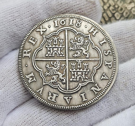 Old Spanish Silver Coins 1776 SPAIN 8 Reales "piece Of Eight" Spanish