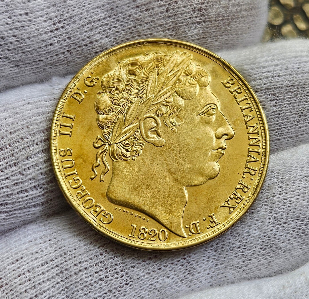 1820 George III British Sovereign Gold Old Coin England High Quality ...