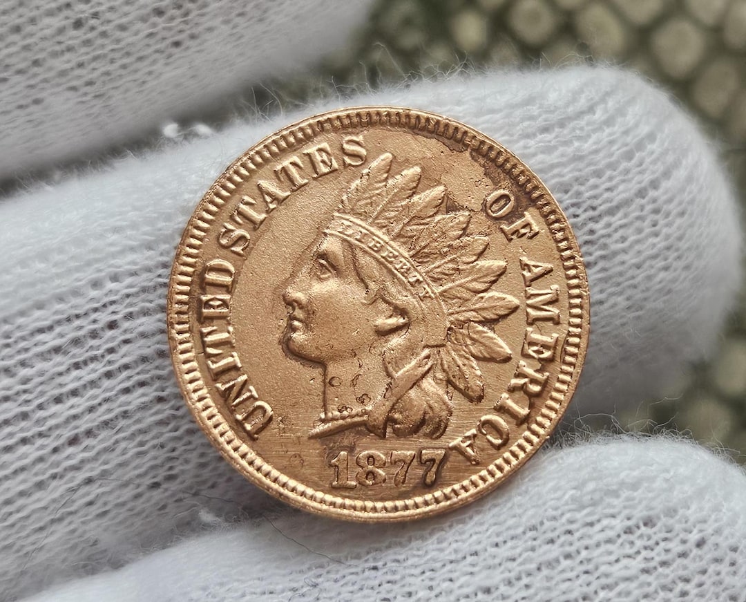Rare Coin Two-faced Error Wheat Cent 1877 Indian Head Cent Penny ...