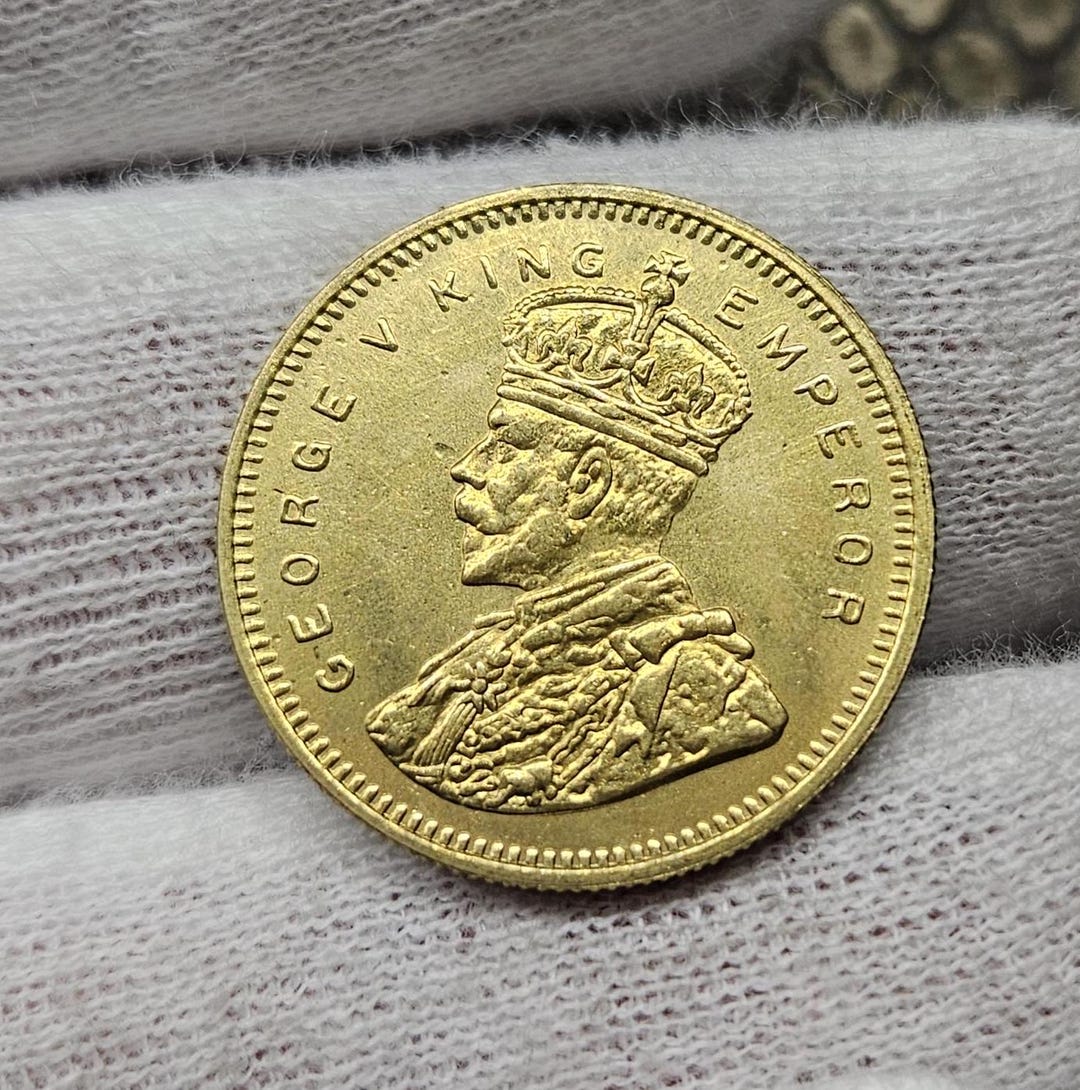 British Coins King George V, 15 Rupees India 1918 British Colonial Coin ...