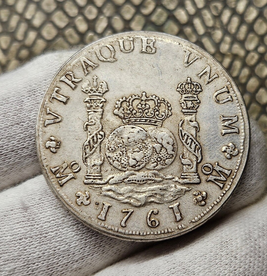 Coin 8 Reales 1761 Carlos III Old Hispanic Colonial Silver Coin Very ...