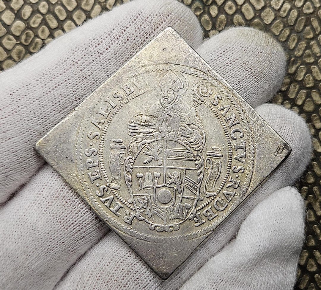 Coin 1/2 Thaler Rare 1593 Prince-archbishop of Salzburg Austria the ...